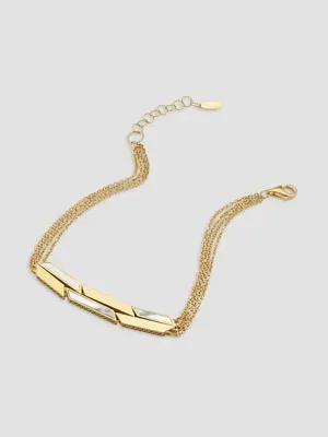 ORADINA 14k Yellow Aurora Bracelet
