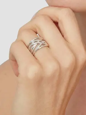 ORADINA Lattice Ring In Sterling