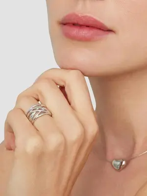 ORADINA Lattice Ring In Sterling