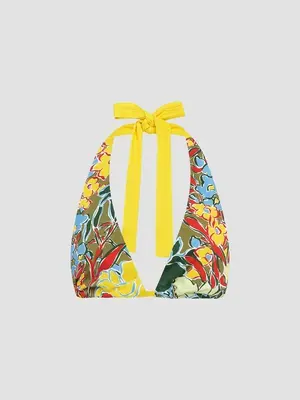 ALEMAIS Solstice Floral Halter Bikini Top - Multi