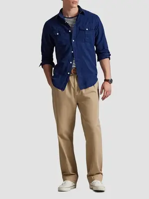 Polo Ralph Lauren Linen-silk Canvas Utility Shirt