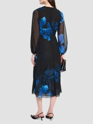 Chiara Boni La Petite Robe Floral Georgette Midi-dress