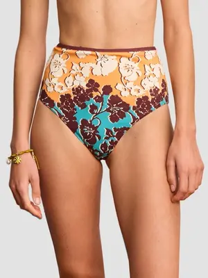 ALEMAIS Splice Floral High-rise Bikini Bottom