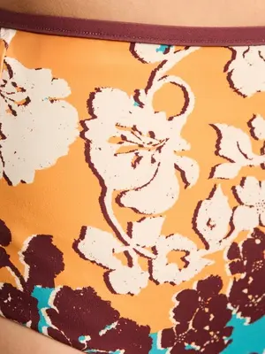 ALEMAIS Splice Floral High-rise Bikini Bottom