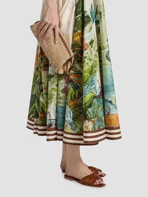 ALEMAIS Toucan Tango Printed Midi-dress