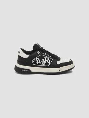 Amiri Leather Logo Platform Sneakers