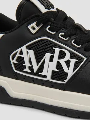 Amiri Leather Logo Platform Sneakers