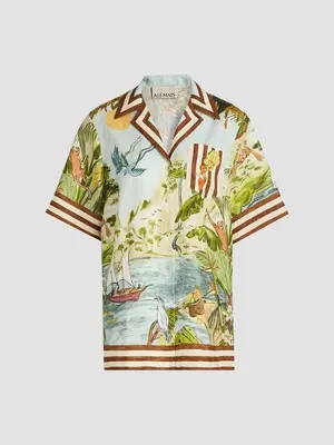 ALEMAIS Toucan Tango Linen Short-sleeve Shirt