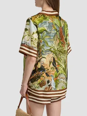 ALEMAIS Toucan Tango Linen Short-sleeve Shirt