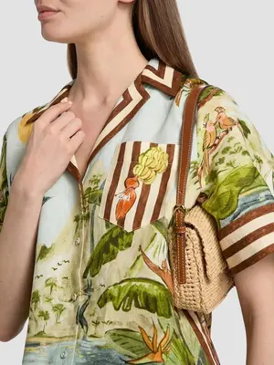 ALEMAIS Toucan Tango Linen Short-sleeve Shirt