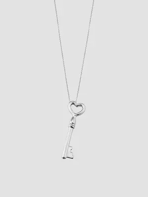 ORADINA Key To My Heart Pendant Necklace In Sterling