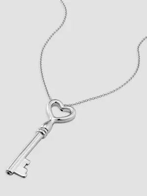 ORADINA Key To My Heart Pendant Necklace In Sterling