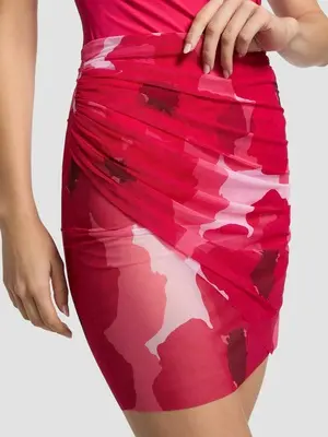 Chiara Boni La Petite Robe Acero Illusion Print Sarong