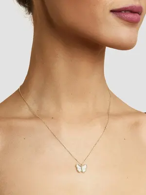 ORADINA Flutter Pendant Charm In 14k Yellow