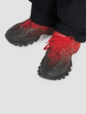 Balenciaga Track Gradient Sneakers - Red Black