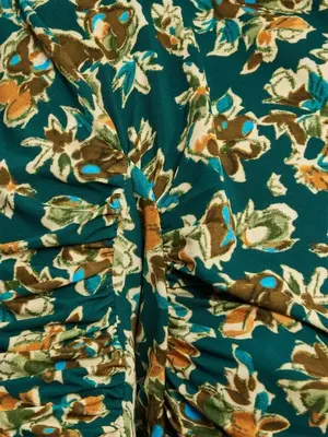 ALEMAIS Clem Ruched Floral Top