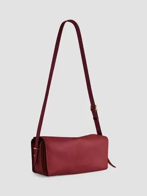 Balenciaga Le 7 Medium Shoulder Bag - Ruby Moka