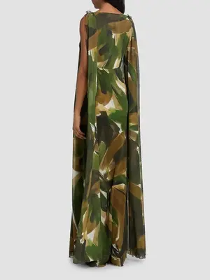 Chiara Boni La Petite Robe Vetas Embellished Georgette Gown