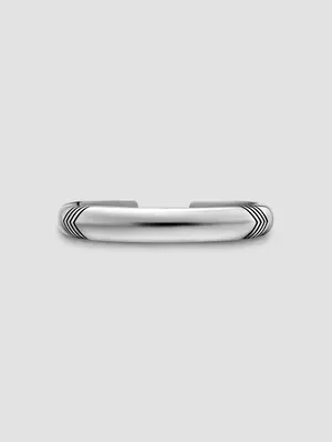 David Yurman Chevron Bold Cuff Bracelet In Sterling 12mm - Silver