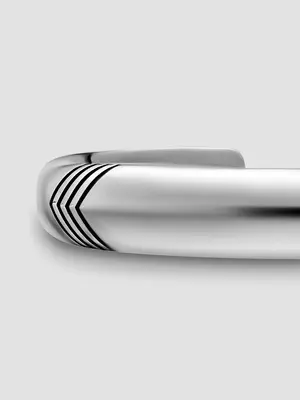 David Yurman Chevron Bold Cuff Bracelet In Sterling 12mm