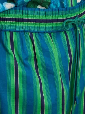 ALEMAIS Margo Striped Floral Cuffed Pants