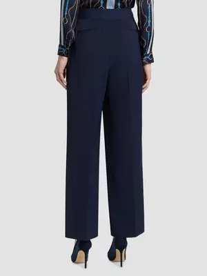 Elie Tahari The Sarah Pleated-front Straight-leg Pants
