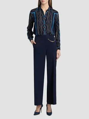 Elie Tahari The Sarah Pleated-front Straight-leg Pants