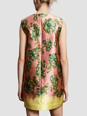 ALEMAIS Faye Floral Satin Mini Dress