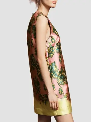 ALEMAIS Faye Floral Satin Mini Dress - Multi