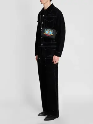 Amiri Embroidered Logo Camera Case