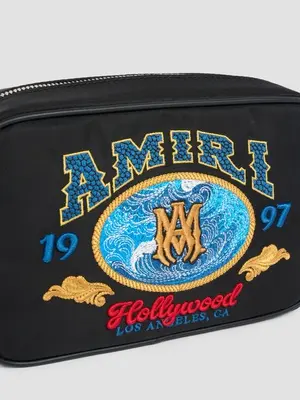 Amiri Embroidered Logo Camera Case
