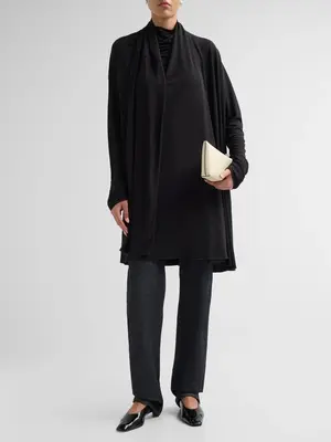 TOTEME Scarf-trim Jersey Knee-length Dress