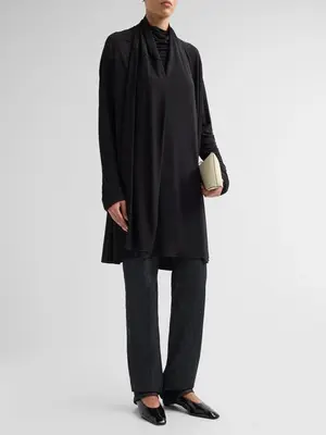 TOTEME Scarf-trim Jersey Knee-length Dress