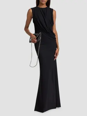 Chiara Boni La Petite Robe Frozy Ruched-bodice Gown
