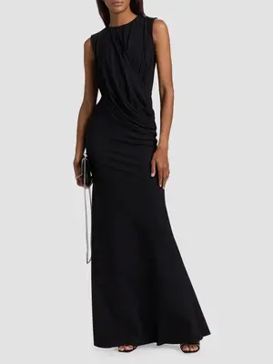 Chiara Boni La Petite Robe Frozy Ruched-bodice Gown