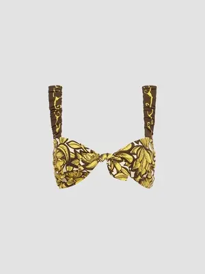 ALEMAIS Mona Floral Tie Bikini Top