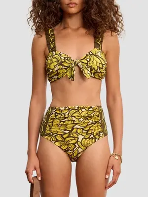 ALEMAIS Mona Floral Tie Bikini Top