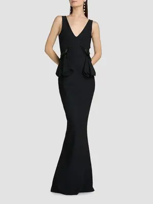 Chiara Boni La Petite Robe Nawa Embellished Jersey Gown