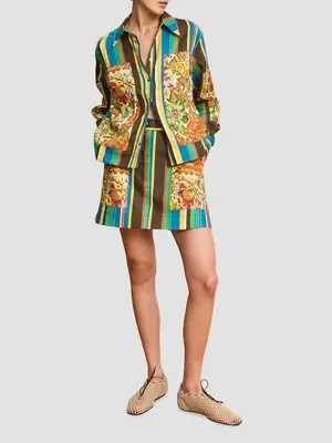 ALEMAIS Charlie Linen Printed Shirt