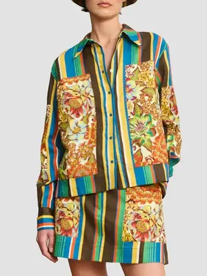 ALEMAIS Charlie Linen Printed Shirt
