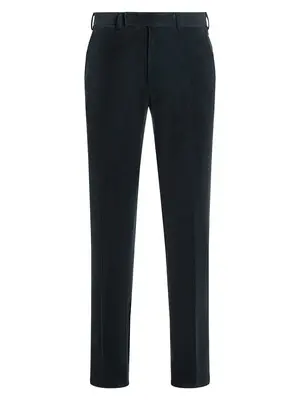 Zegna Cashmere Wool And Silk Blend Pants - Green