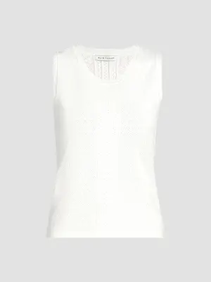 ELIE TAHARI The Steele Pointelle Sweater Vest