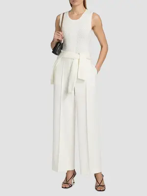 Elie Tahari The Steele Pointelle Sweater Vest