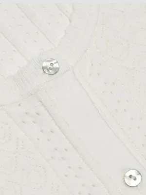 Elie Tahari The Steele Pointelle Sweater Vest