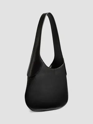 Khaite Joan Small Leather Hobo Bag - Black