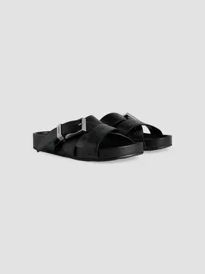 Balenciaga Belt Mules - Black
