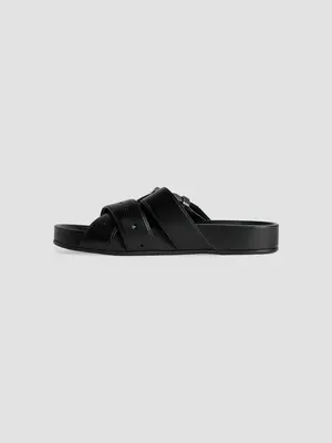 Balenciaga Belt Mules - Black