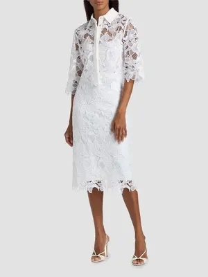 Chiara Boni La Petite Robe Ufide Lace Midi-skirt