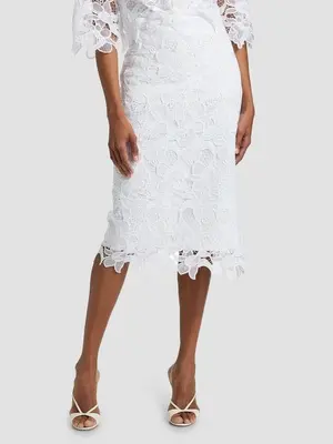 Chiara Boni La Petite Robe Ufide Lace Midi-skirt