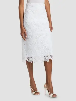 Chiara Boni La Petite Robe Ufide Lace Midi-skirt